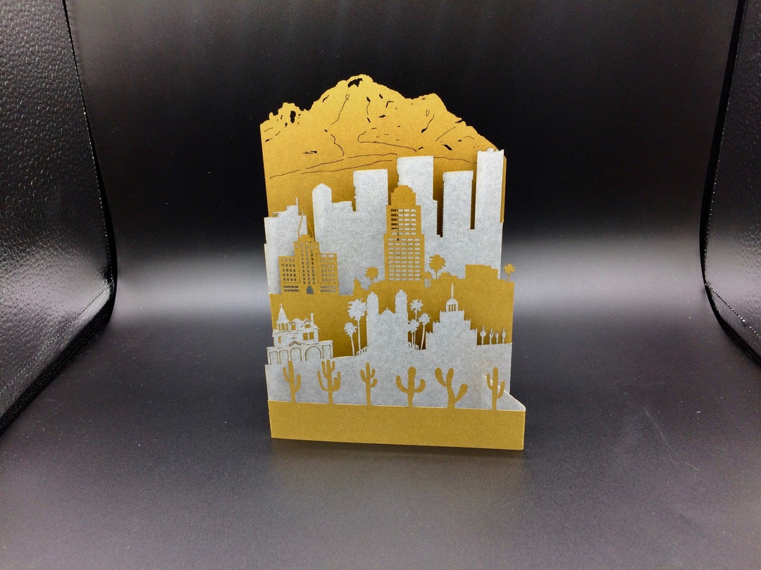 Phoenix Arizona Greeting Card Phoenix Skyline Birthday Card - Etsy