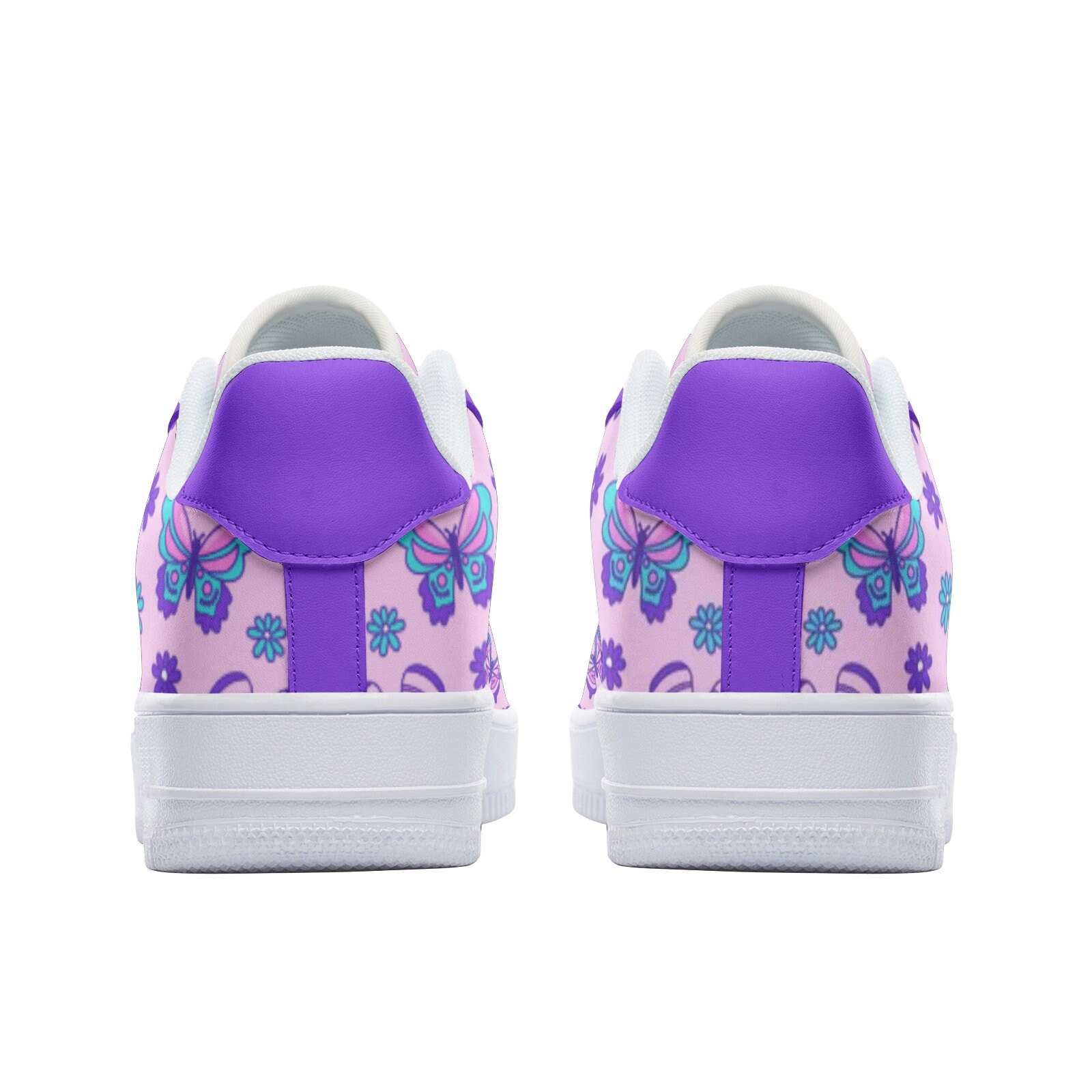 Personalized Flowers and Butterflies Shoes | Custom Butterfly Sneakers ...