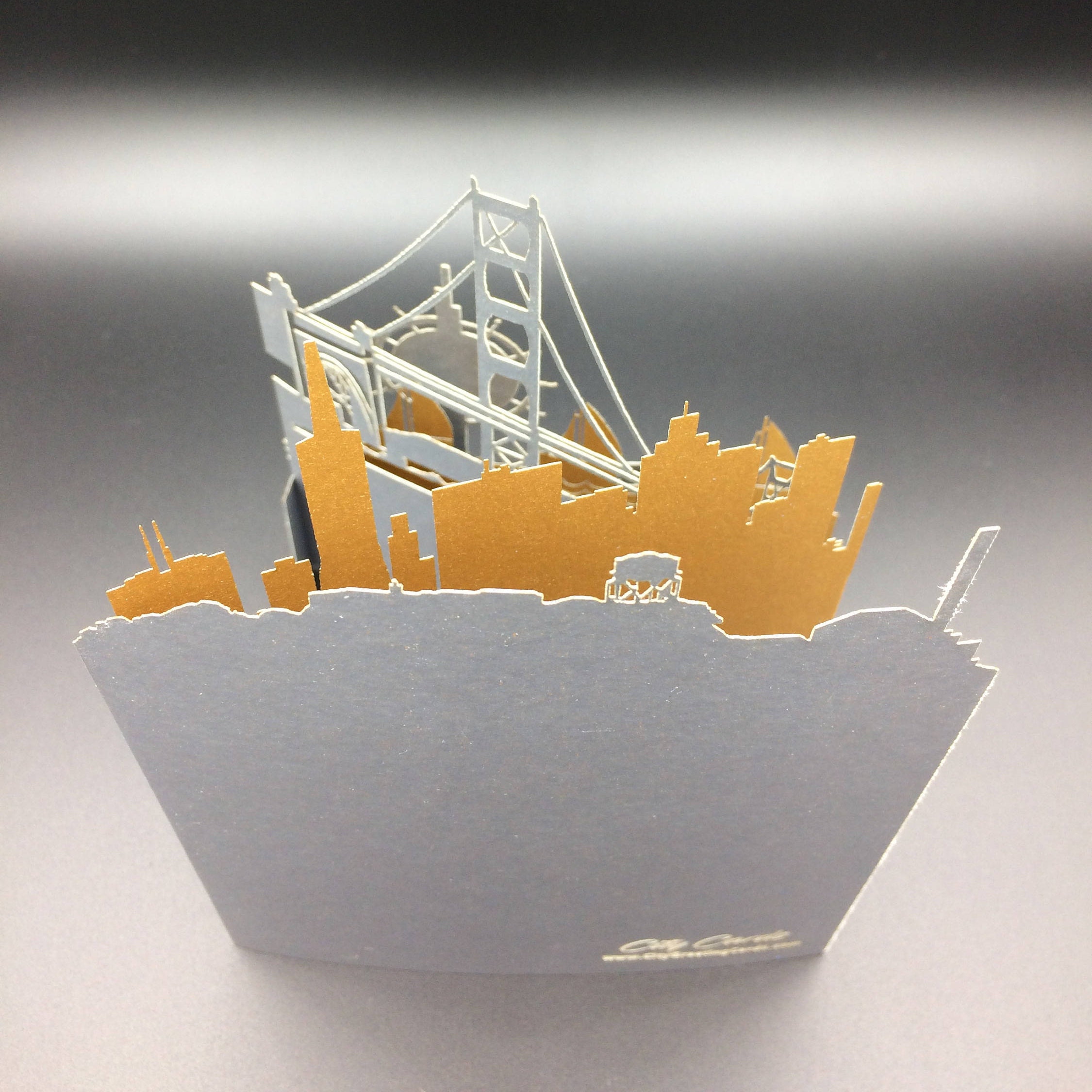 San Francisco Card San Francisco Skyline Art San Francisco | Etsy