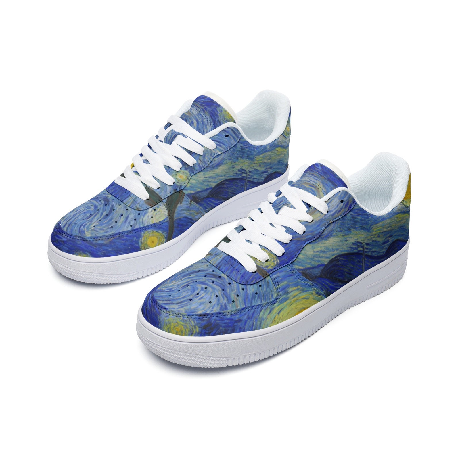 Starry Night Shoes for Artists | Vincent Van Gogh Gift for Artist Man ...