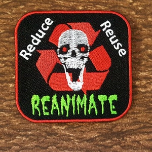Reduce Reuse Recycle Necromancer Patch, Fully Embroidered Dnd Meme ...