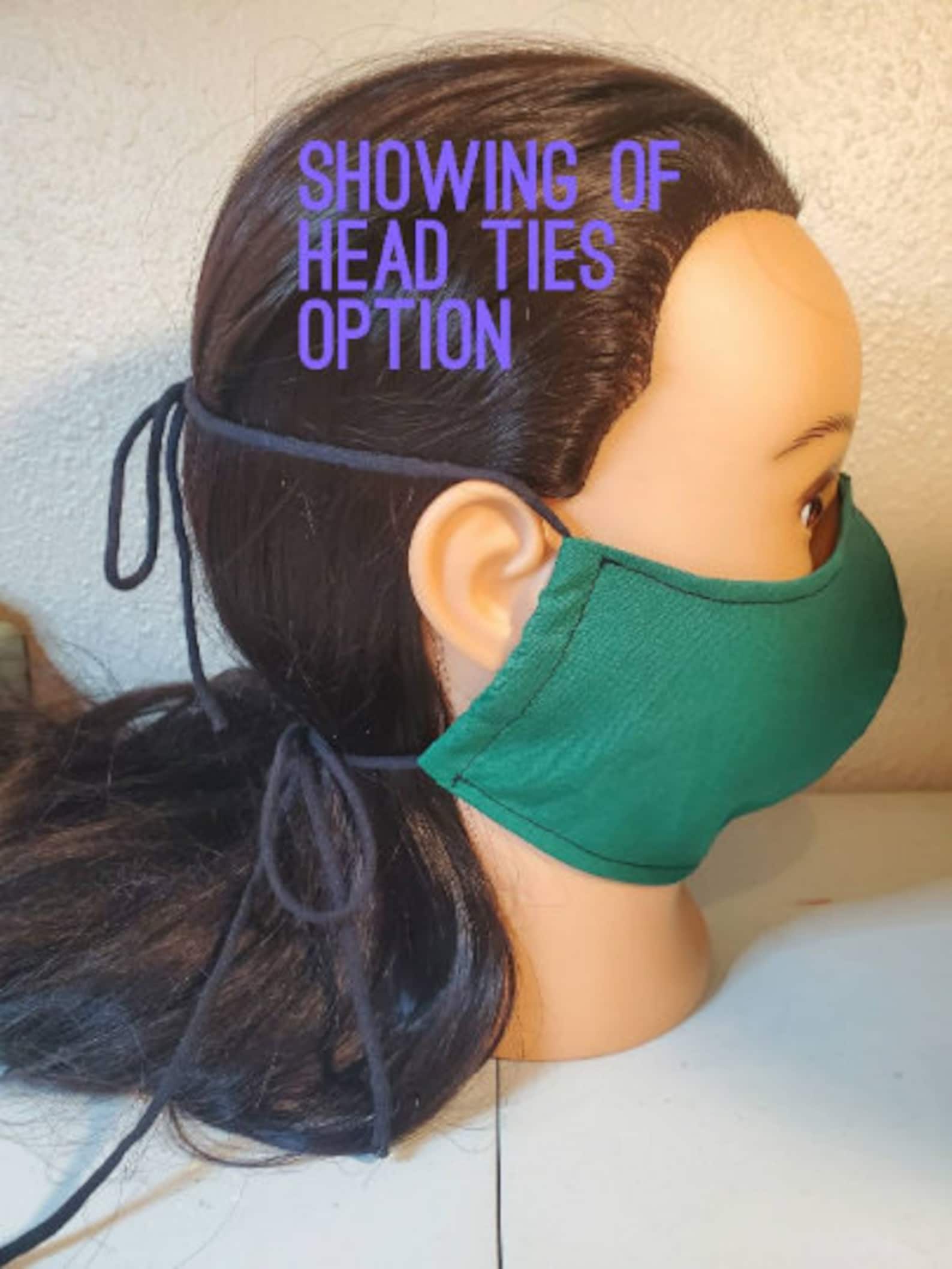 Blood Spatter Face Mask Double Layered Elastic Head Ties - Etsy