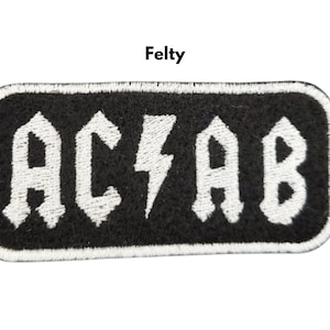 ACAB Classic Rock Metal Label Patch - Etsy