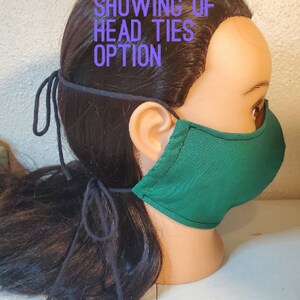 Dungeon Master Dragon Face Mask D&D Double Layer, Elastic, Head Ties ...