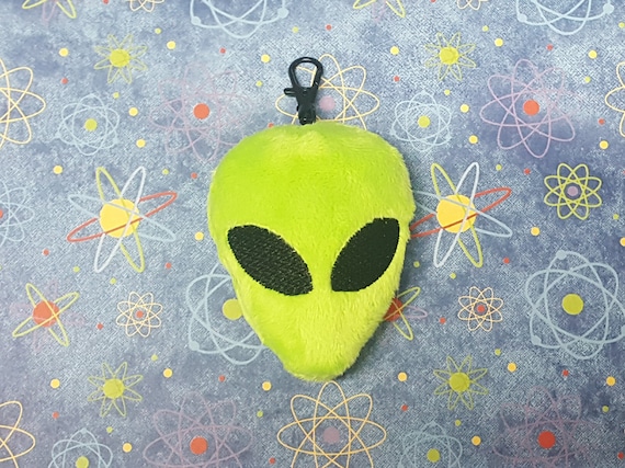 Cute Alien Keyfob Fuzzy Key Fob UFO Keychain Space Key | Etsy