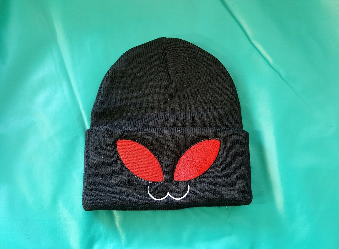 Mothman Beanie, Cryptid Fashion, Spooky Cute Hat, Halloween Knitted Cap ...