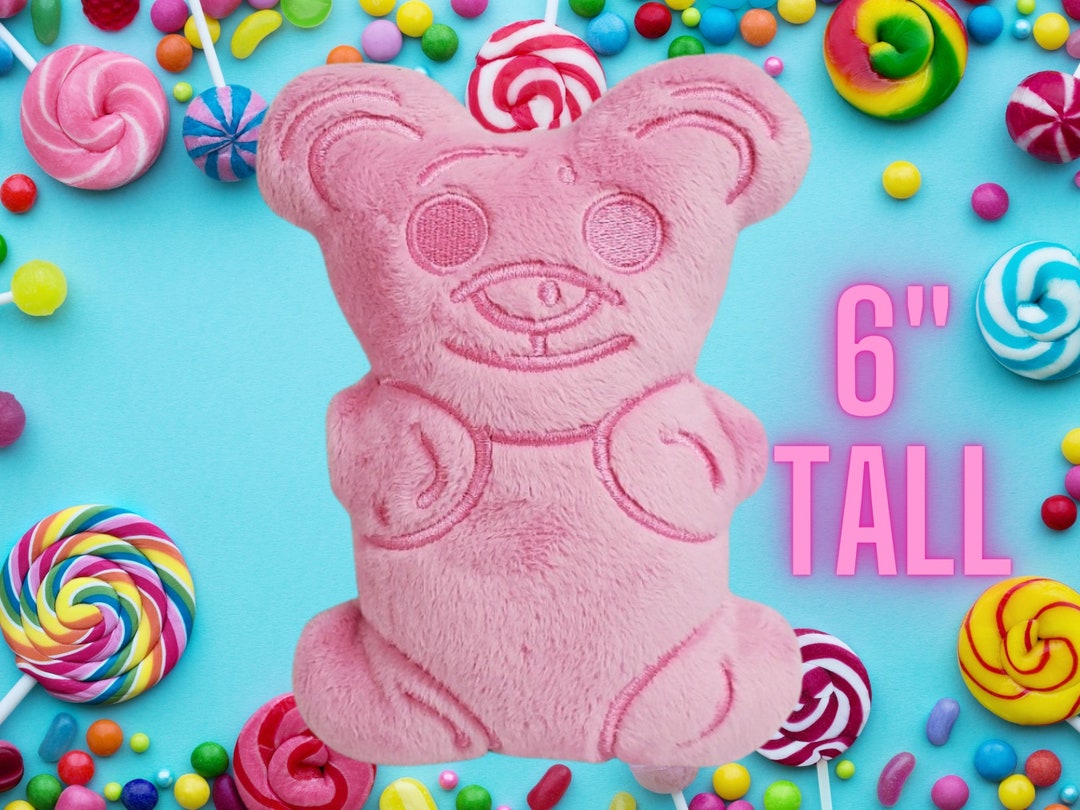 Pink Candy Bear, Stuffy, Plush Bear - Etsy