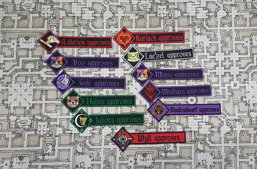 Companion Approves Patches, Dnd-inspired Popular RPG NPC Patches, Fully ...