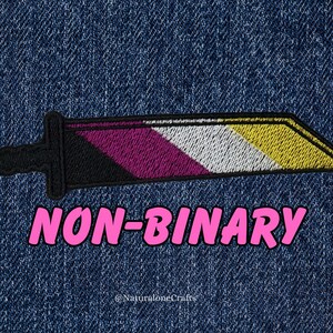 Fantasy Sword Pride Flag Patches, LGBTQIA+ Weapon Emblems, Video Game Patches, Custom Patches ...