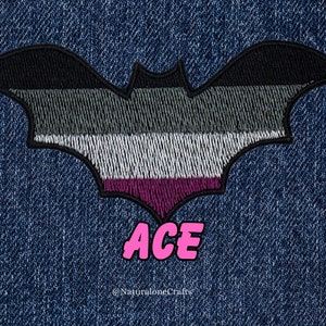 Cute Bat Pride Flag Patches, LGBTQIA+ Halloween Emblems, Spooky Gay ...
