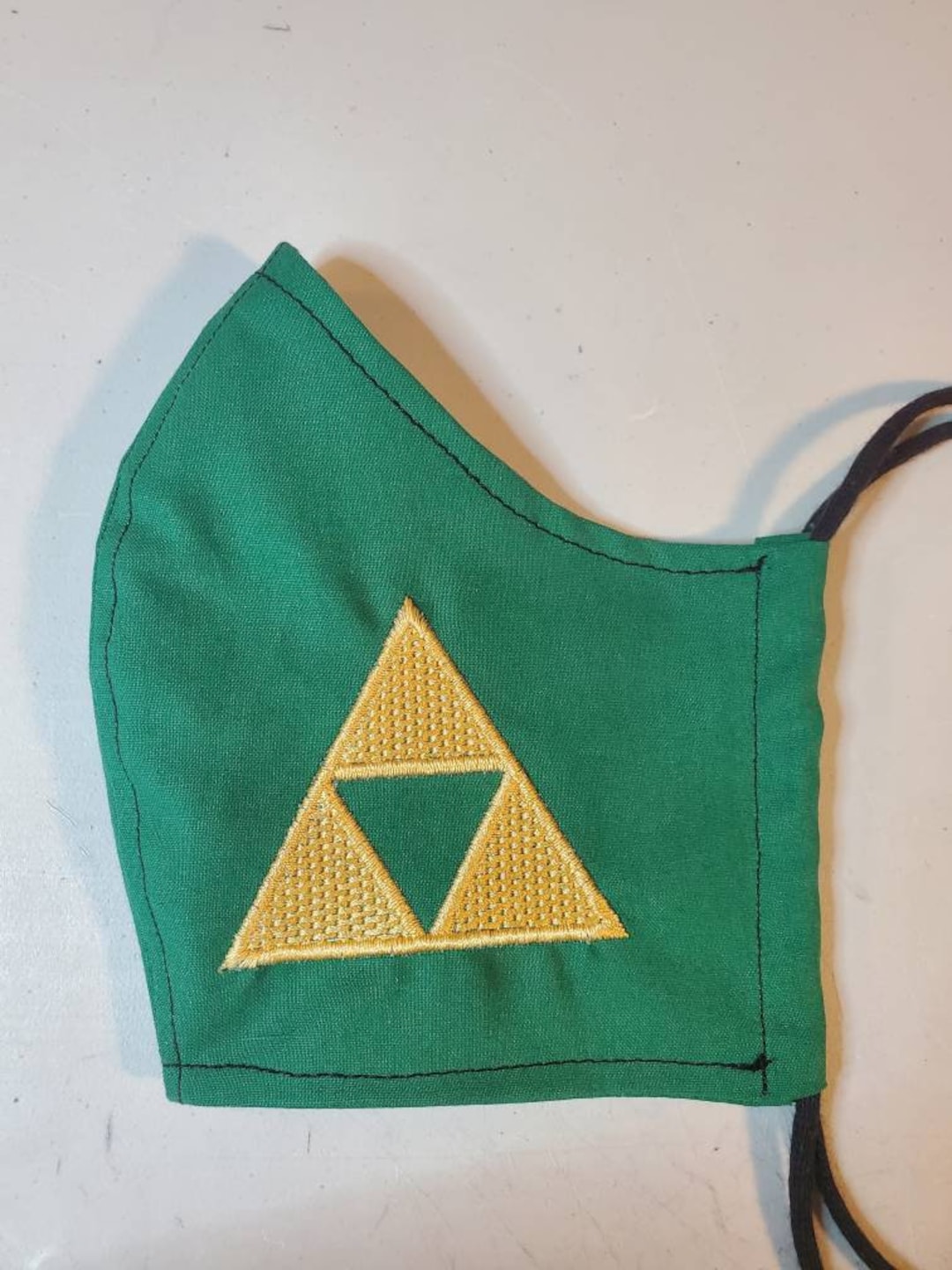 Golden Mitsuuroko Triangle Face Mask Washable Head Tie Elastic Double ...