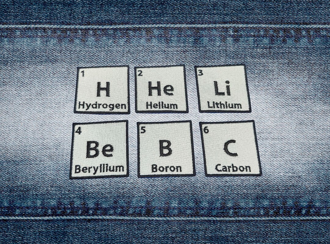 Custom Periodic Table Element Patch, Personalized Embroidered Badge - Etsy