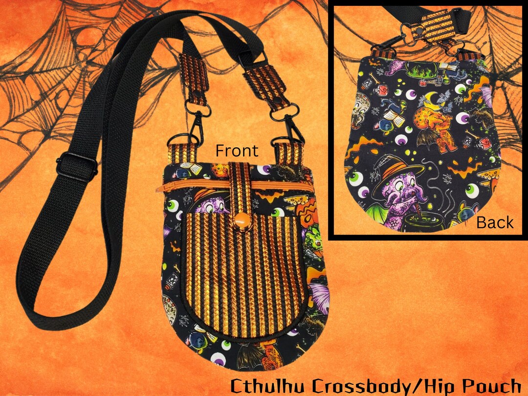Cthulhu Canvas Crossbody/hip Sling Bag, Chibi Kawaii Cryptid Purse for ...