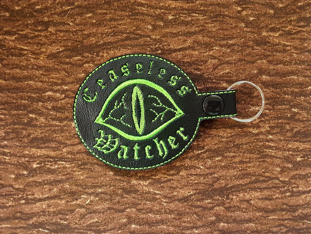 Ceaseless Watcher Keychain, Horror Podcast Key Fob, TMA Bag Clip ...