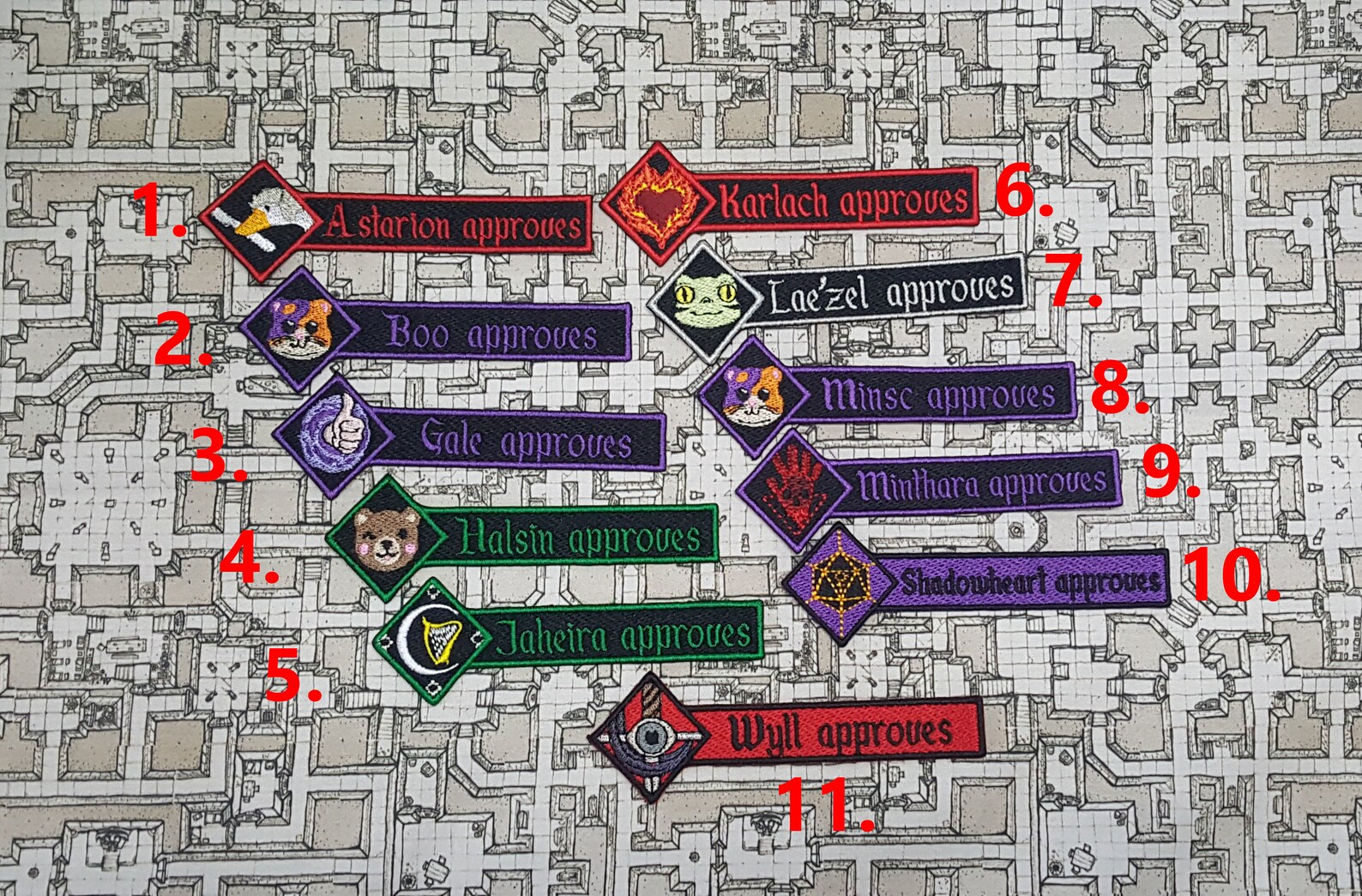 Companion Approves Patches, Dnd-inspired Popular RPG NPC Patches, Fully ...