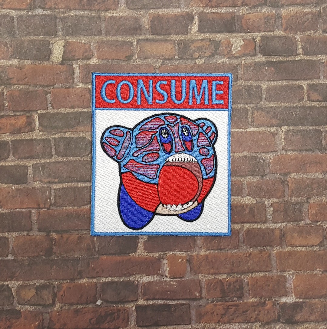 Obey Consume Pink Video Game Character Embroidered Patch, Video Game ...