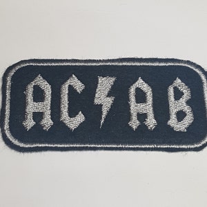 ACAB Classic Rock Metal Label Patch - Etsy