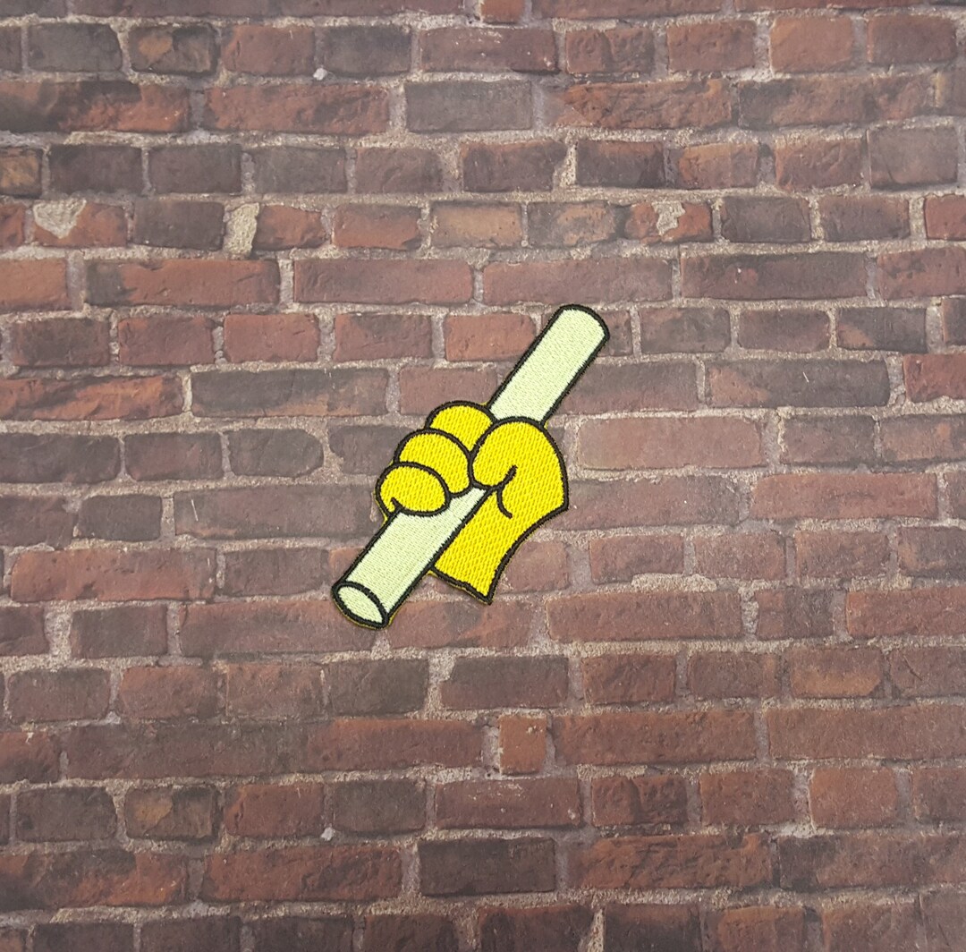 Glow in the Dark Inanimate Carbon Rod Patch Fully Embroidered, Yellow ...