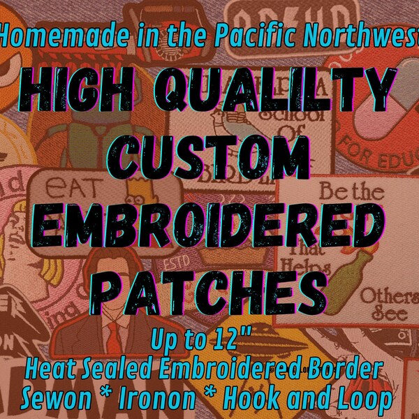 Embroidered Patch - Etsy