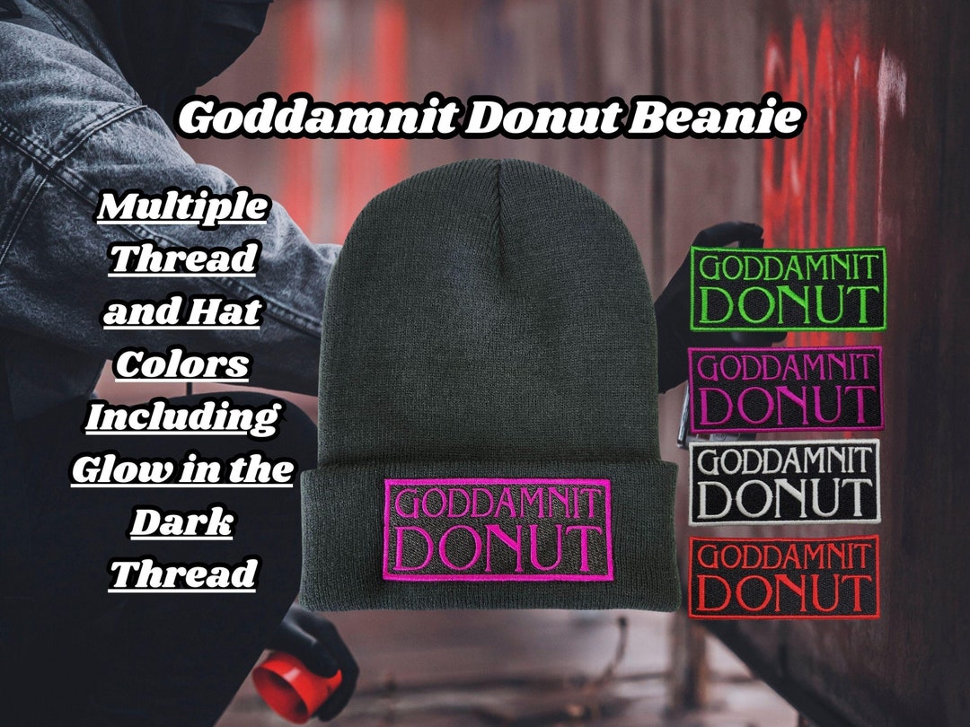 Goddamnit Donut Beanie, Sci-fi Fantasy Litrpg Hat, Available in ...