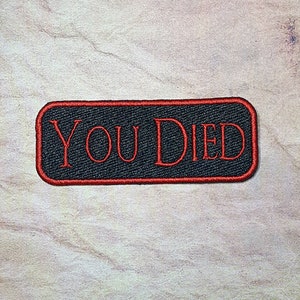 Dark Fantasy You Died/git Gud Fully Embroidered Morale Patch, Video ...
