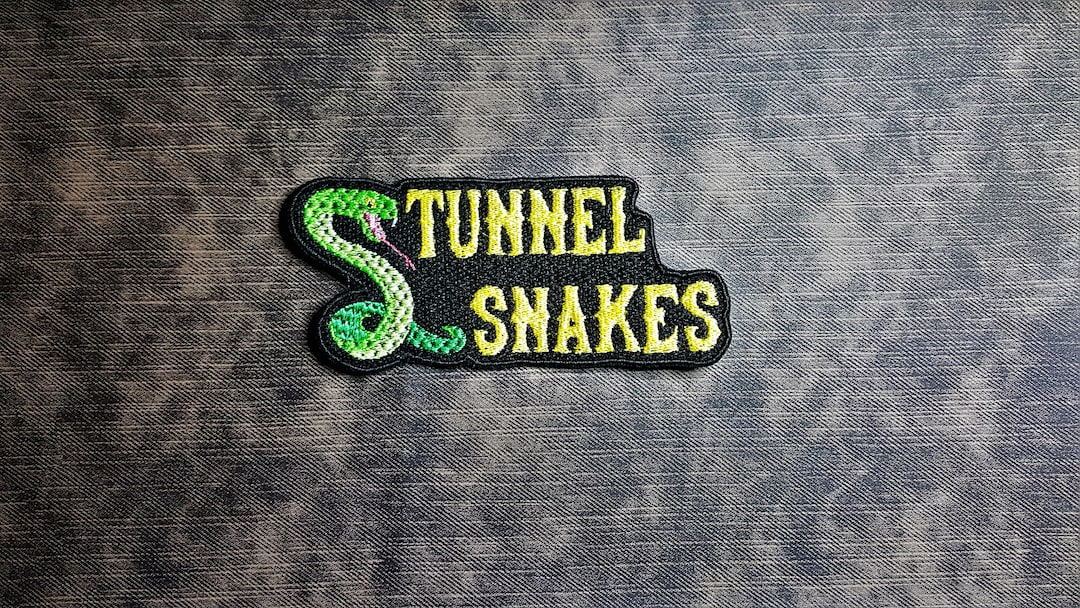 Tunnel Snakes Fully Embroidered Morale Patch Video Game Biker - Etsy