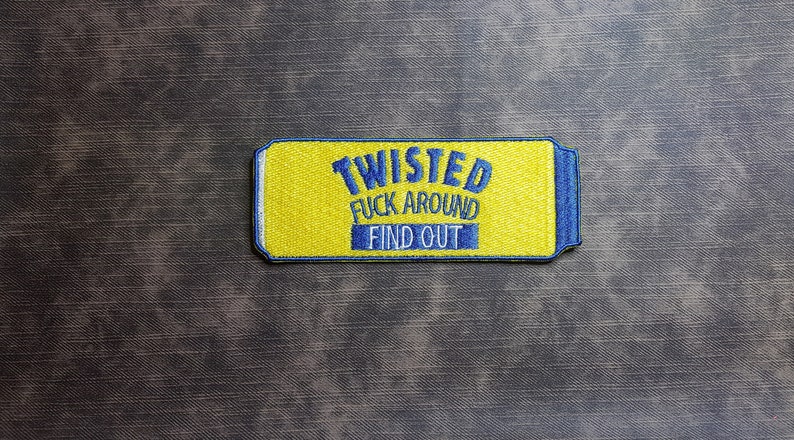 Twisted Meme Embroidered Patch, Battle Vest Applique - Etsy