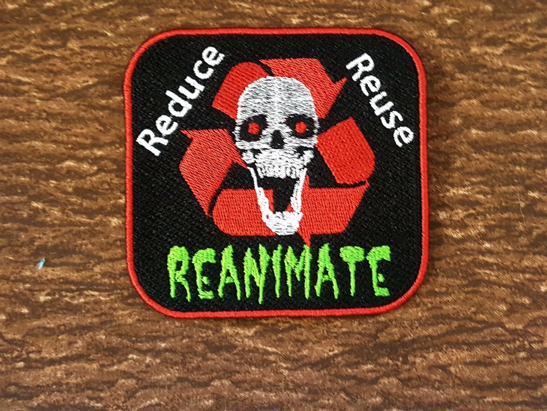 Reduce Reuse Recycle Necromancer Patch, Fully Embroidered Dnd Meme ...