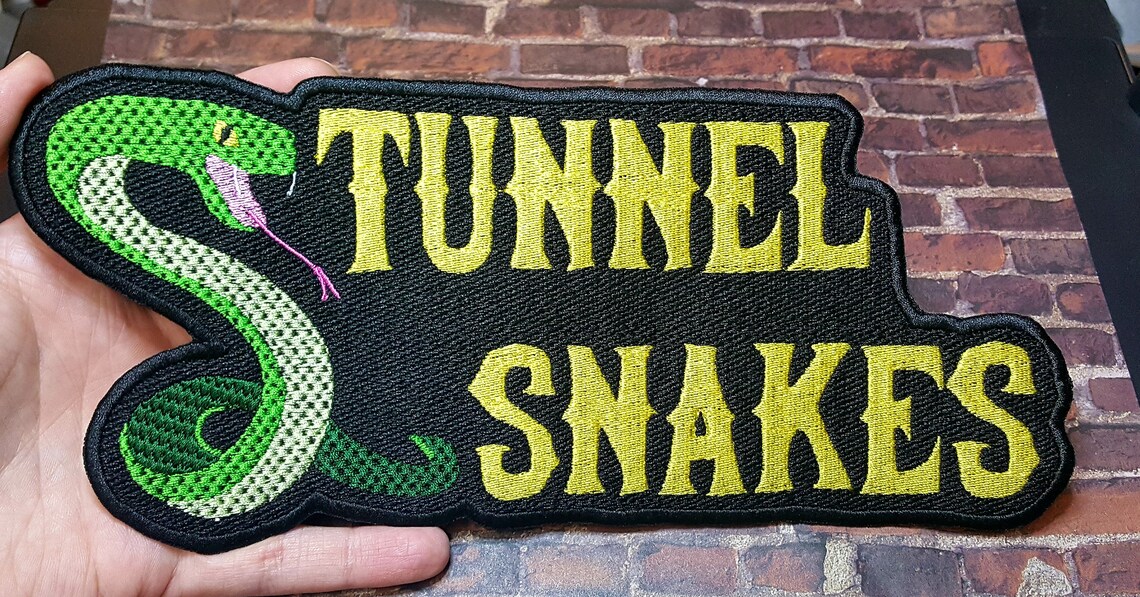 Tunnel Snakes Embroidered Patch, Video Game Biker Badge - Etsy