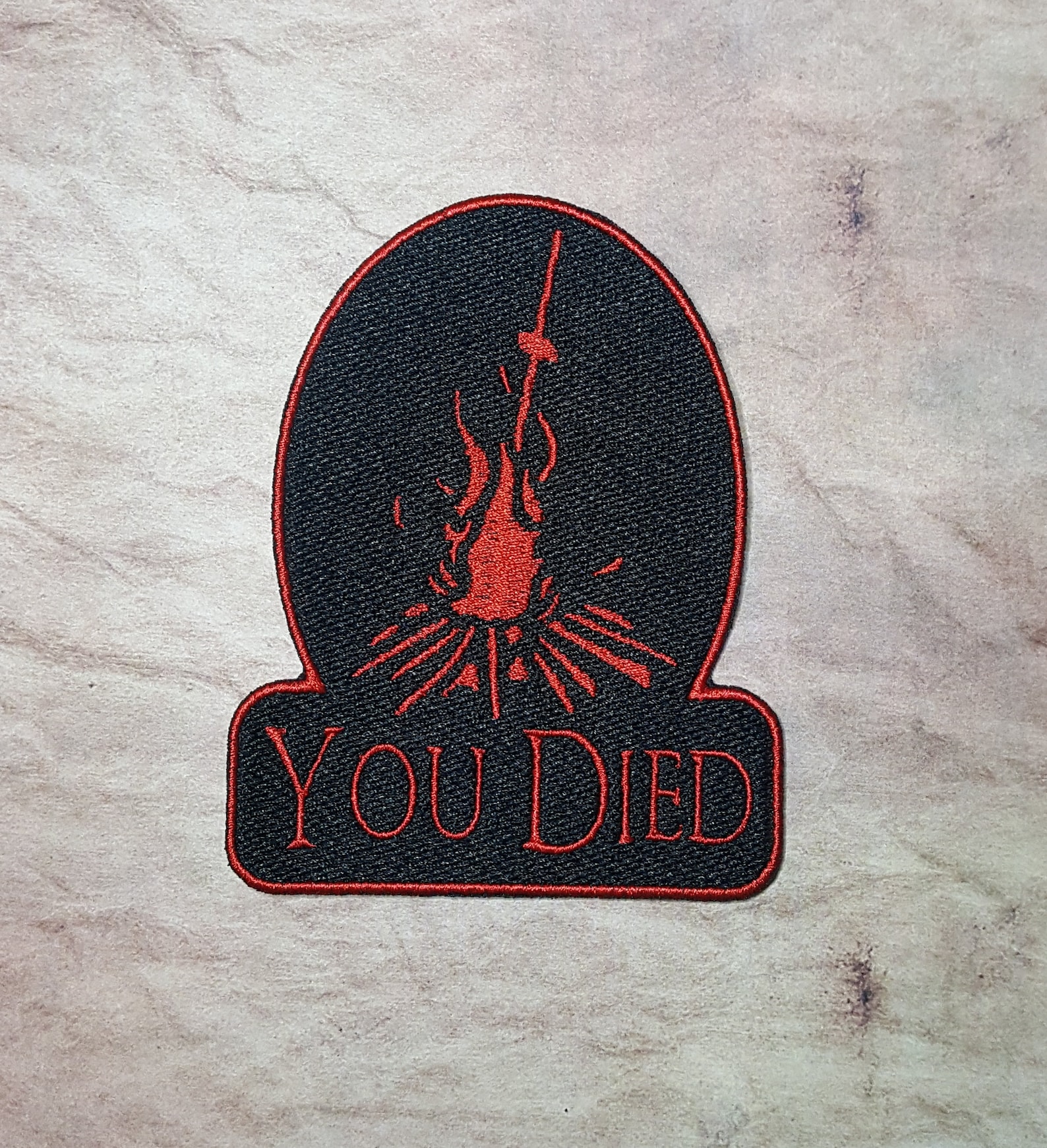Dark Fantasy You Died/git Gud Fully Embroidered Morale Patch, Video ...