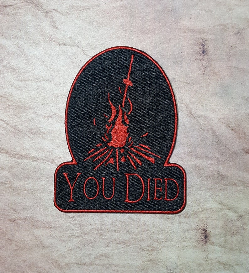 Dark Fantasy You Died/git Gud Fully Embroidered Morale Patch, Video ...
