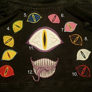 Eldritch Eye Patches, Fully Embroidered Dnd Emblem, Eye Tyrant Monster ...