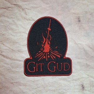 Dark Fantasy You Died/git Gud Fully Embroidered Morale Patch, Video ...