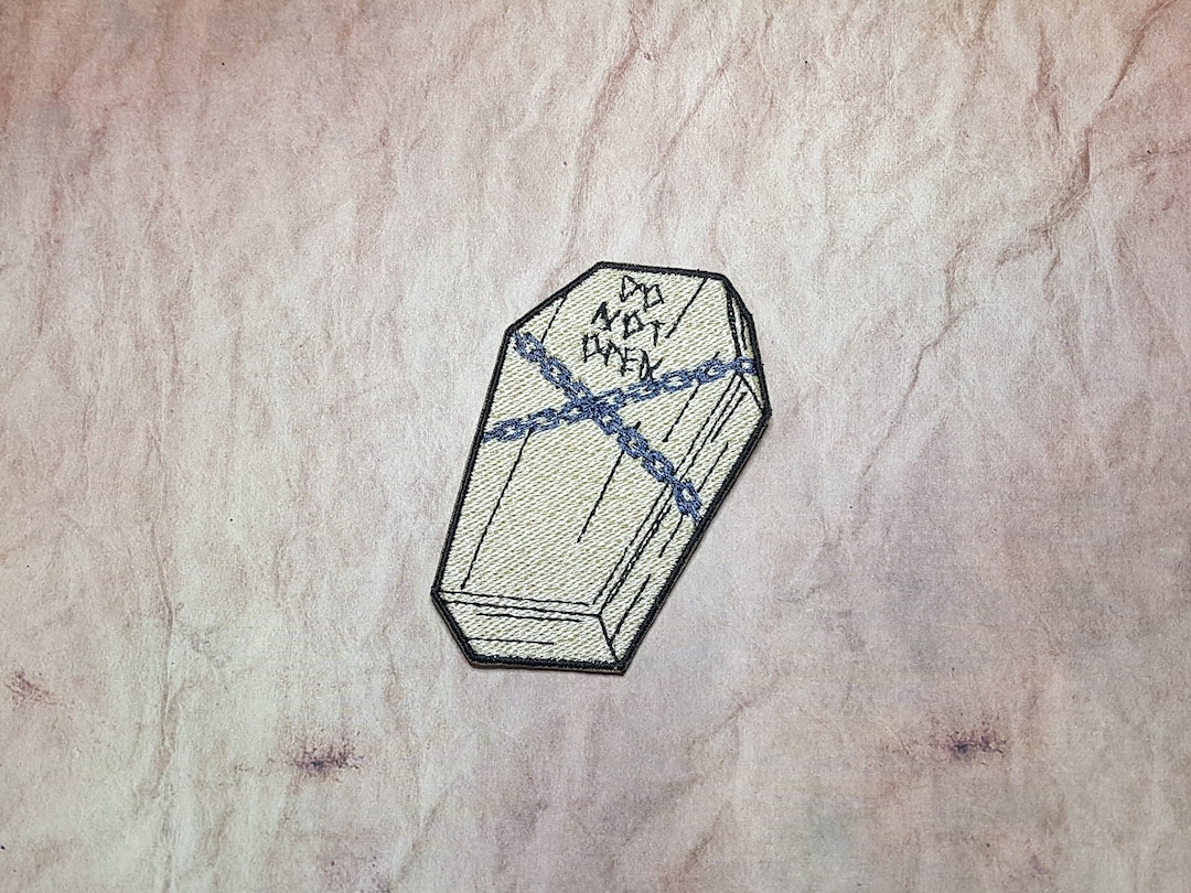 Do Not Open Coffin Patch Fully Embroidered, Horror Podcast Badge, MAG ...