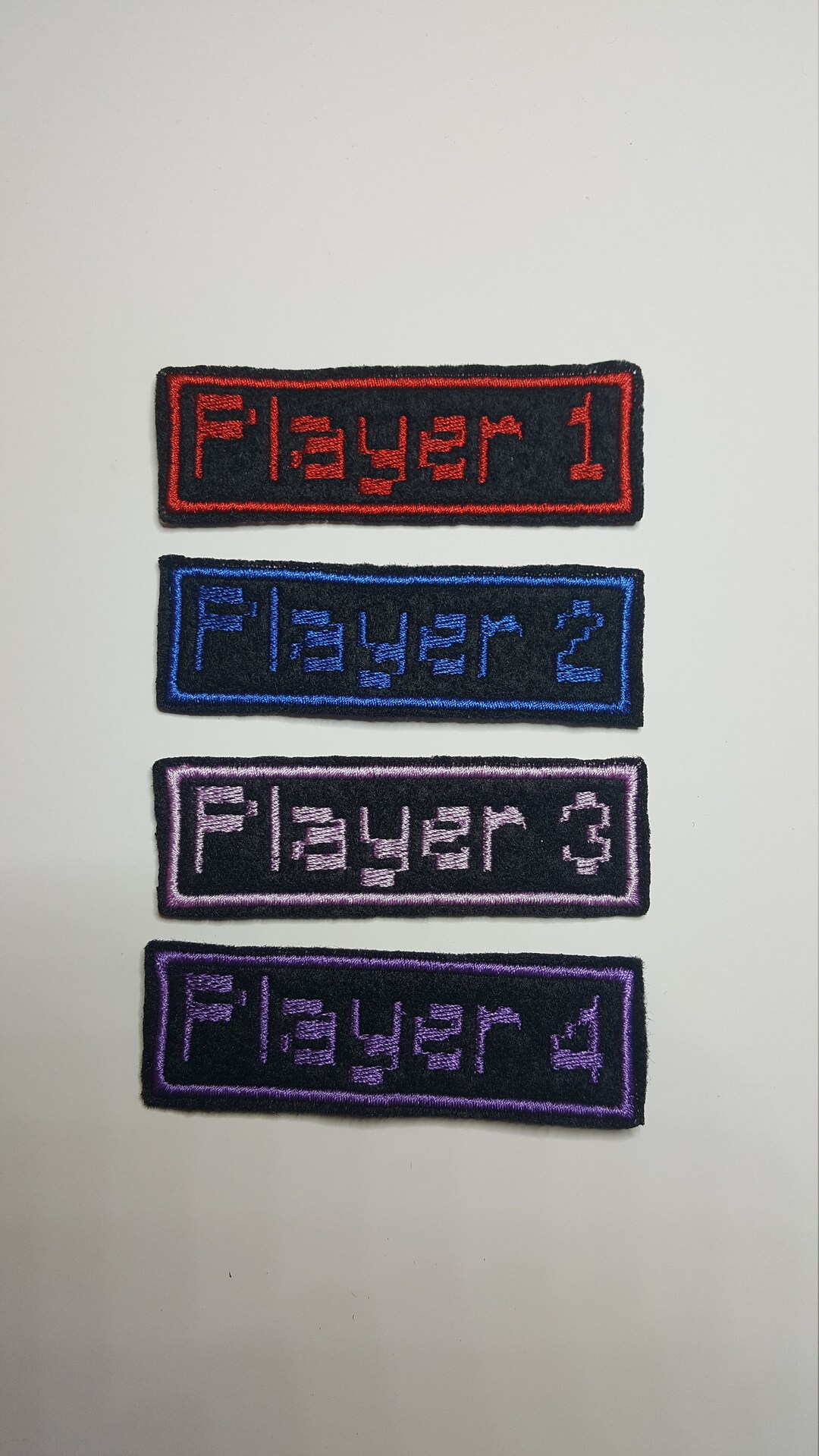 Video Game Arcade Player Patch, Label Name Embroidered Felt Morale ...