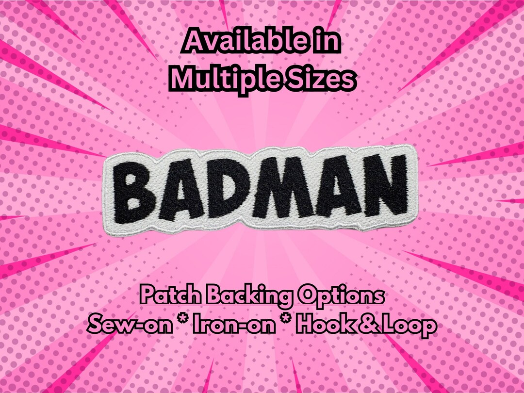Badman Anime Meme Label Patch - Etsy