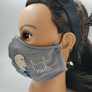 Helth Meme Face Mask Adult Washable Reversible Elastic | Etsy