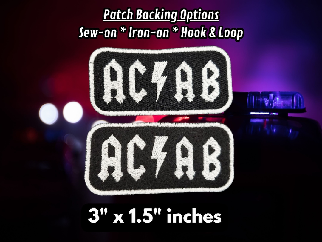 ACAB Classic Rock Metal Label Patch - Etsy
