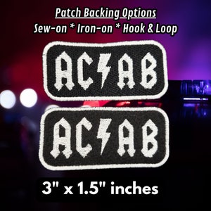 ACAB Classic Rock Metal Label Patch - Etsy