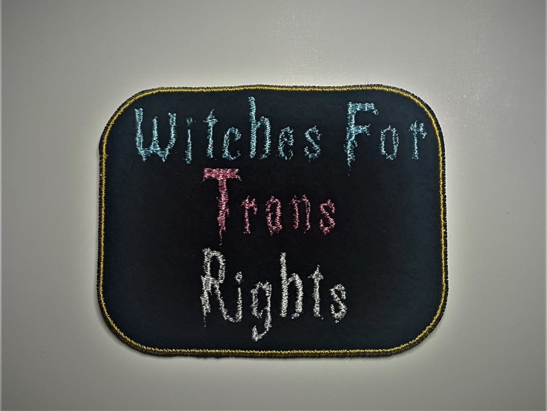 Witches for Trans Rights Patch Embroidered Badge Gay Pride Potter ...