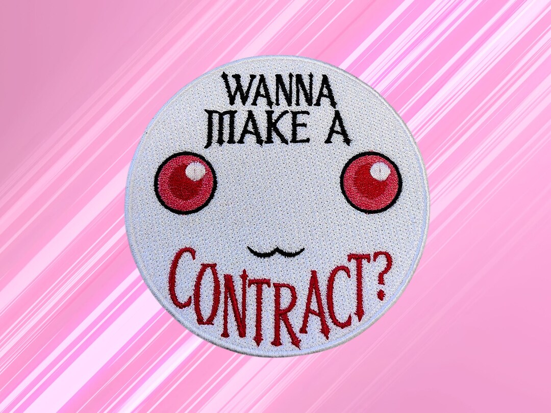 Wanna Make a Contract Cute Anime Patch, Magical Girl Anime Inspired ...