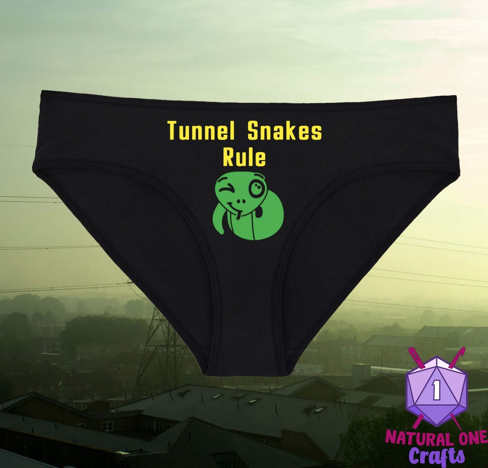 Tunnel Snakes Rule Video Game Underwear Nerdy Dainty & | Etsy