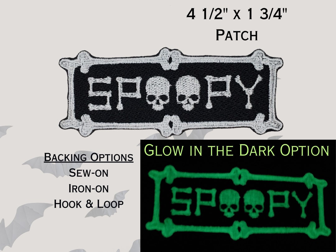 Spoopy Skull Patch, Creepy Witch Emblem, Halloween Skeleton Badge, Cute ...