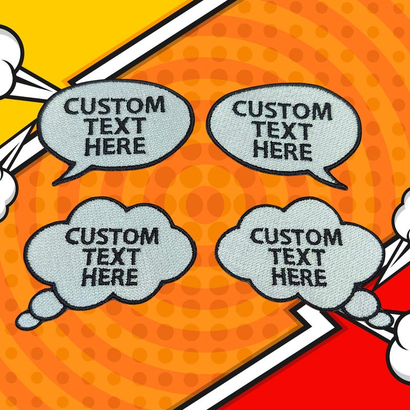 Speech Bubble Patch - Etsy