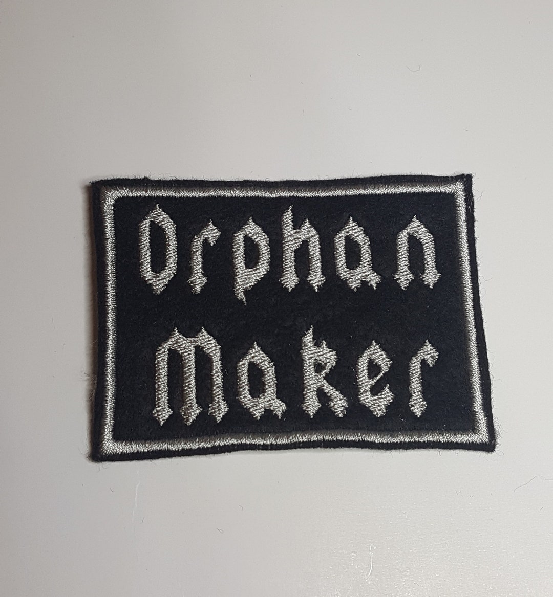Orphan Maker Metal Rock Label Morale Embroidered Patch - Etsy