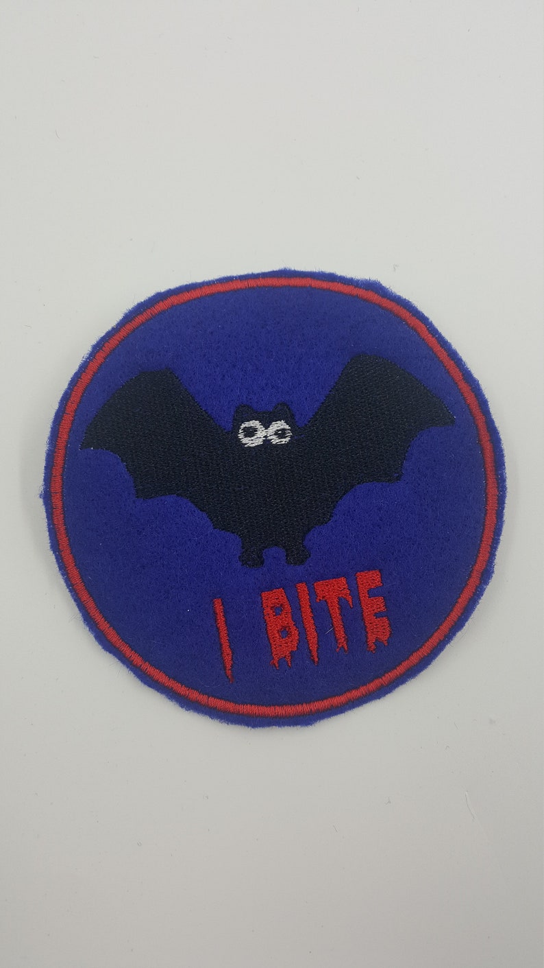 Cute Derpy Bat I Bite Patch - Etsy