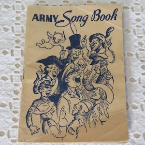 Army Song Book World War II Army Song Lyrics Booklet - Etsy