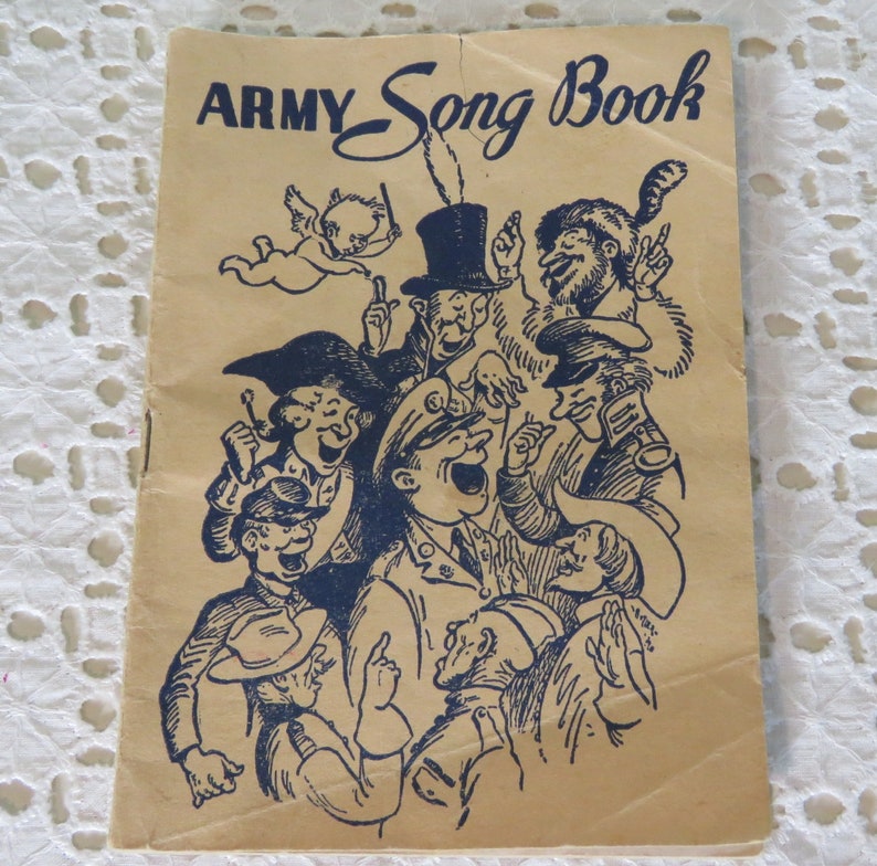 Army Song Book World War II Army Song Lyrics Booklet - Etsy