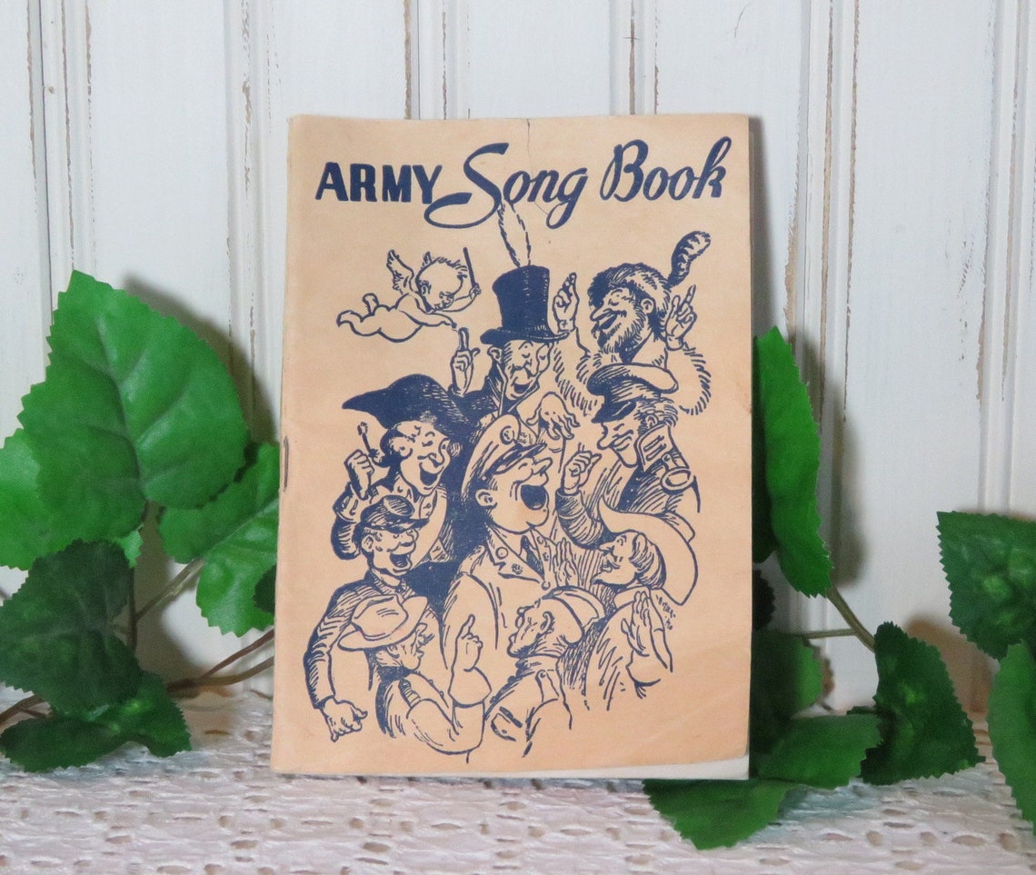 Army Song Book World War II Army Song Lyrics Booklet - Etsy