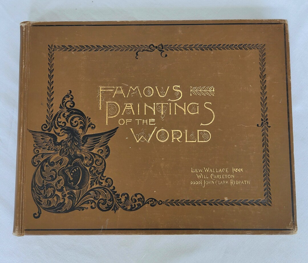 1894 Antique Art Book: Famous Paintings of the World - Etsy